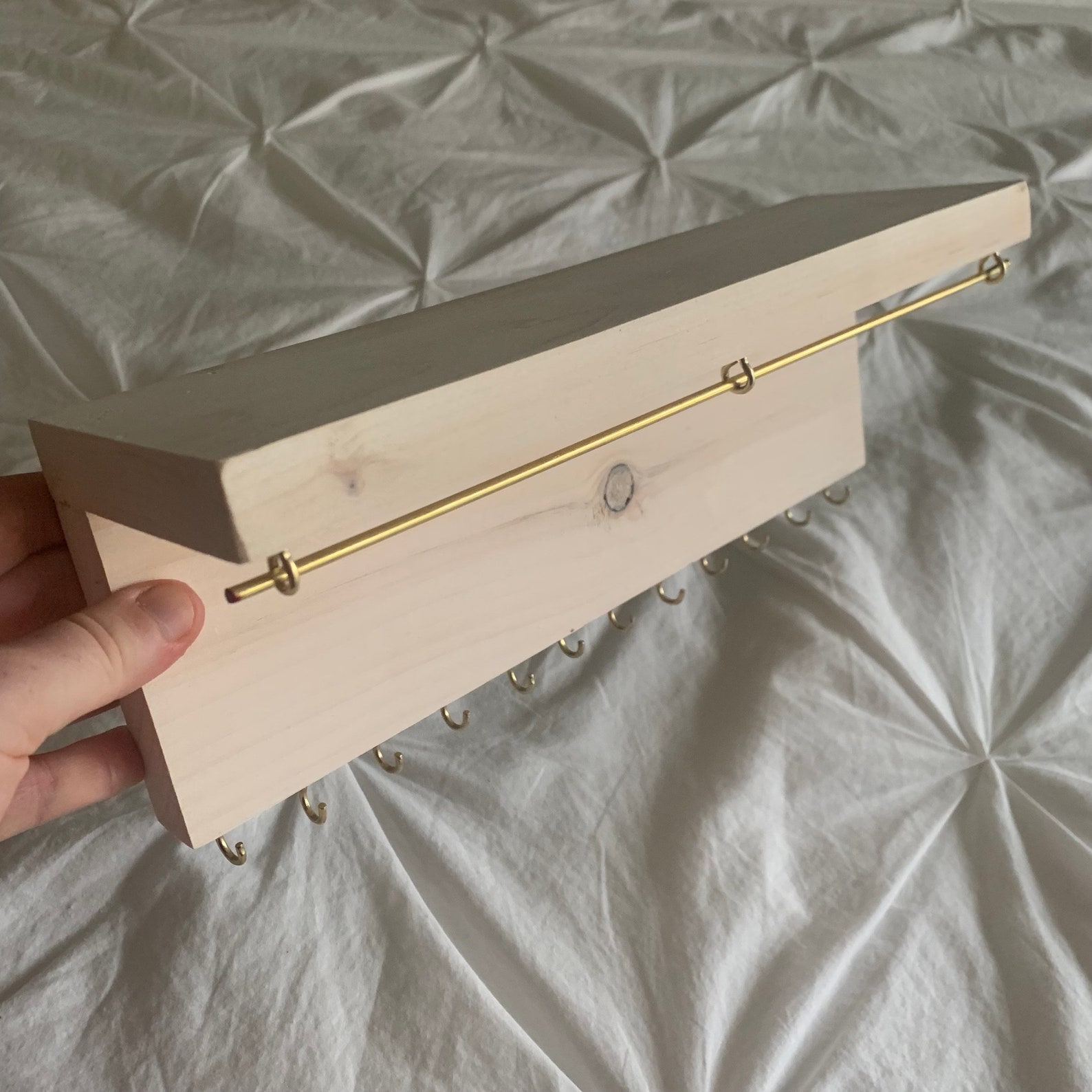 Wood Jewelry Organizer Necklace Holder Wall Mount Jewelry - Etsy