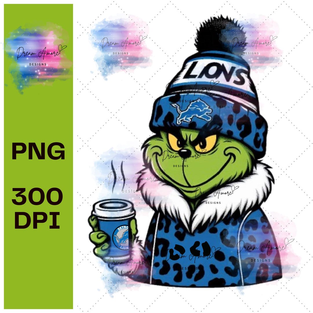 Leopard Grinch Png Detroit Grinch Png Grinch Drinking Coffee Png Grinch ...