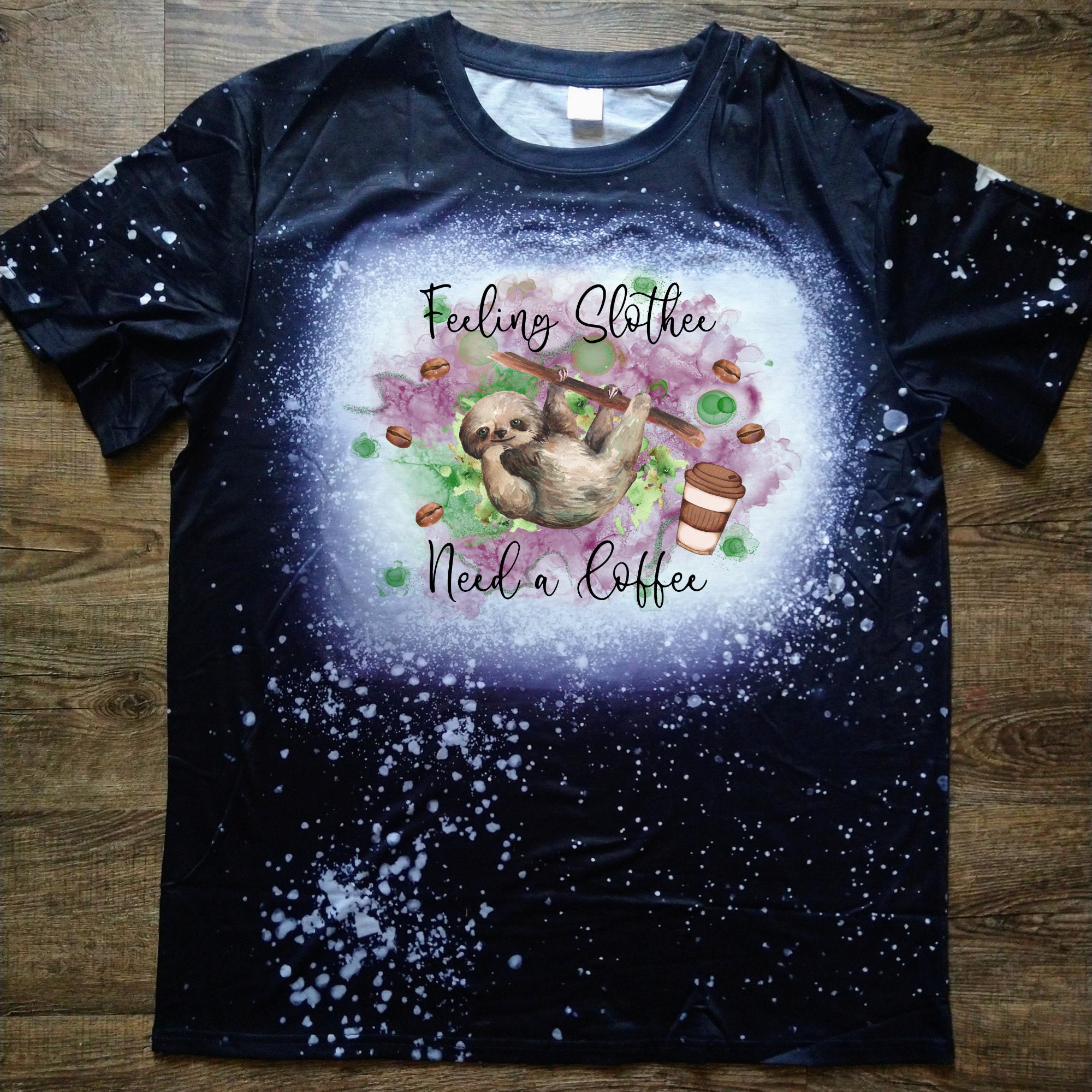 Feeling Slothee Need a Coffee PNG Sloth Design Sloth - Etsy