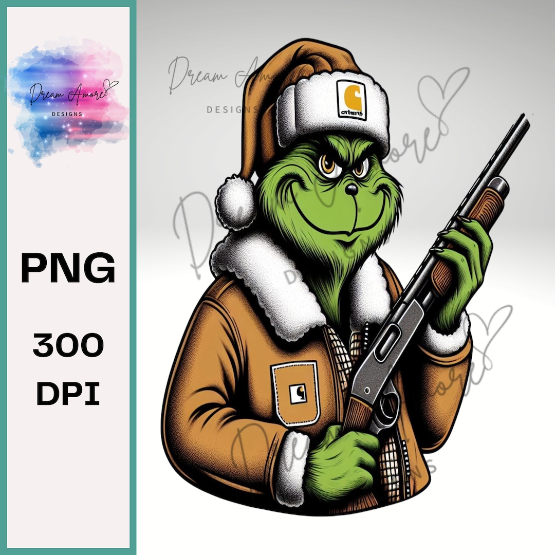 Carhartt Grinch Png / Grinch Png / Grinch sosteniendo escopeta Png ...