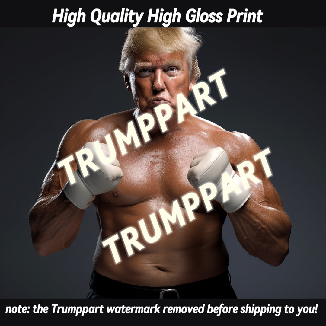 Donald Trump, High-quality Gloss Finish Art, One-of-a-kind for Man-cave ...