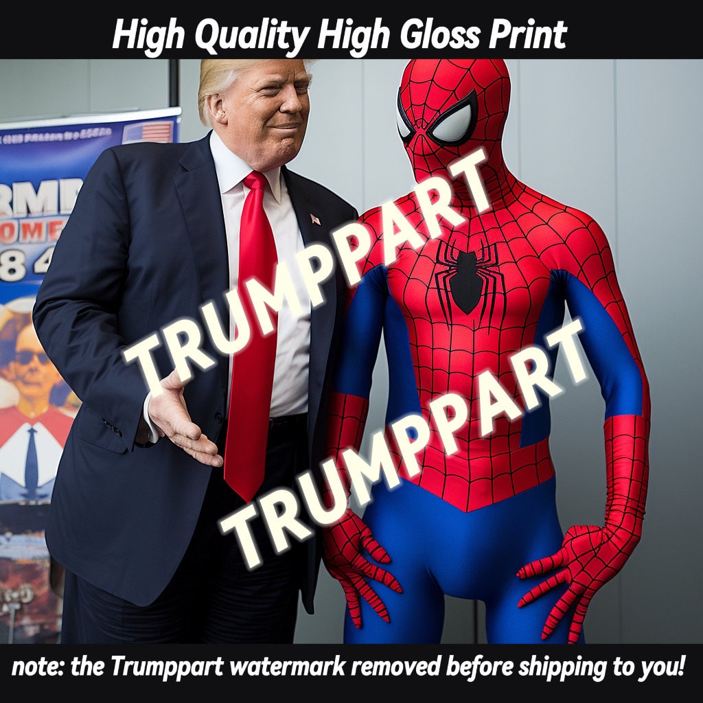 Donald Trump, High-quality Gloss Finish Art, One-of-a-kind for Man-cave ...