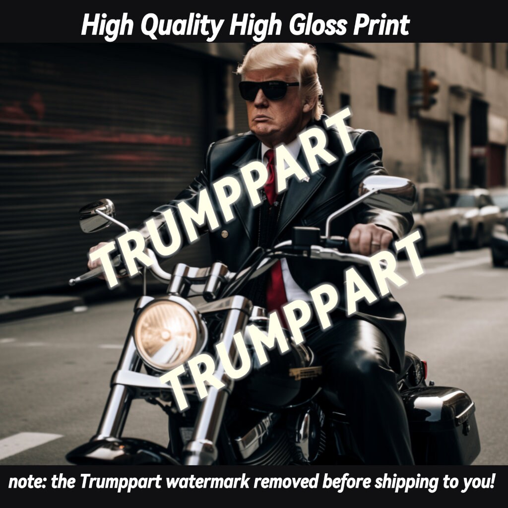 Donald Trump, High-quality Gloss Finish Art, One-of-a-kind for Man-cave ...