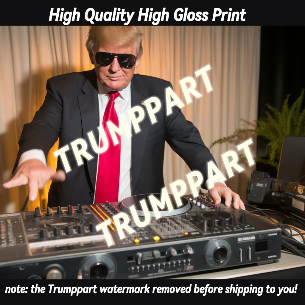 Donald Trump, High-quality Gloss Finish Art, One-of-a-kind for Man-cave ...