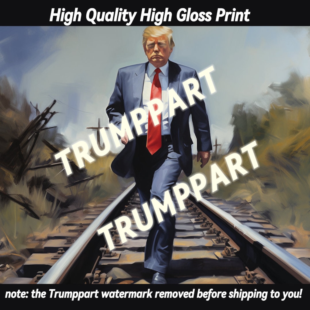 Donald Trump, High-quality Gloss Finish Art, One-of-a-kind for Man-cave ...