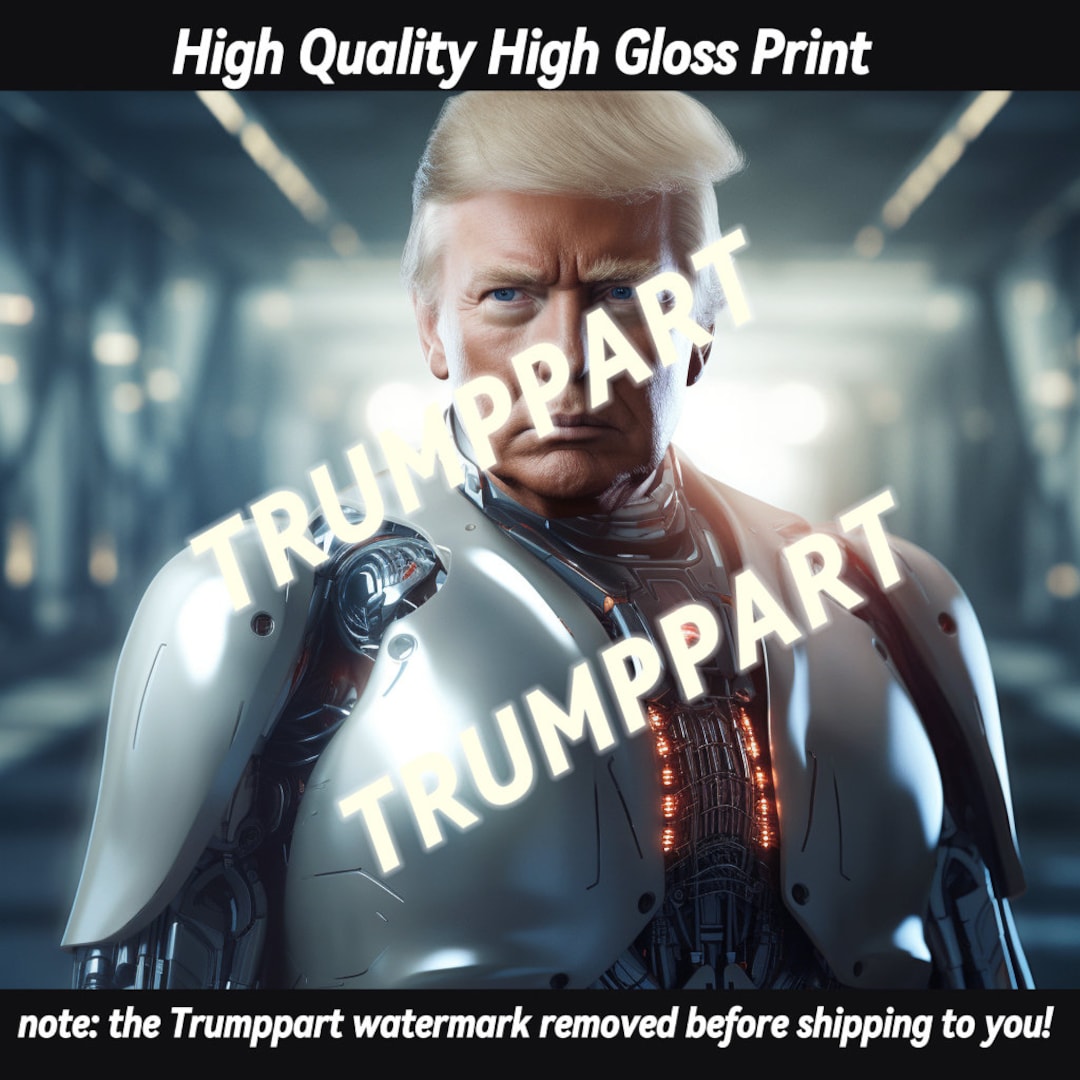 Donald Trump, High-quality Gloss Finish Art, One-of-a-kind for Man-cave ...