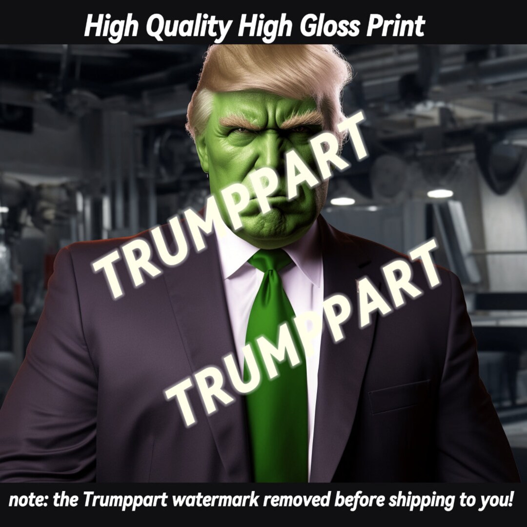Donald Trump, High-quality Gloss Finish Art, One-of-a-kind for Man-cave ...