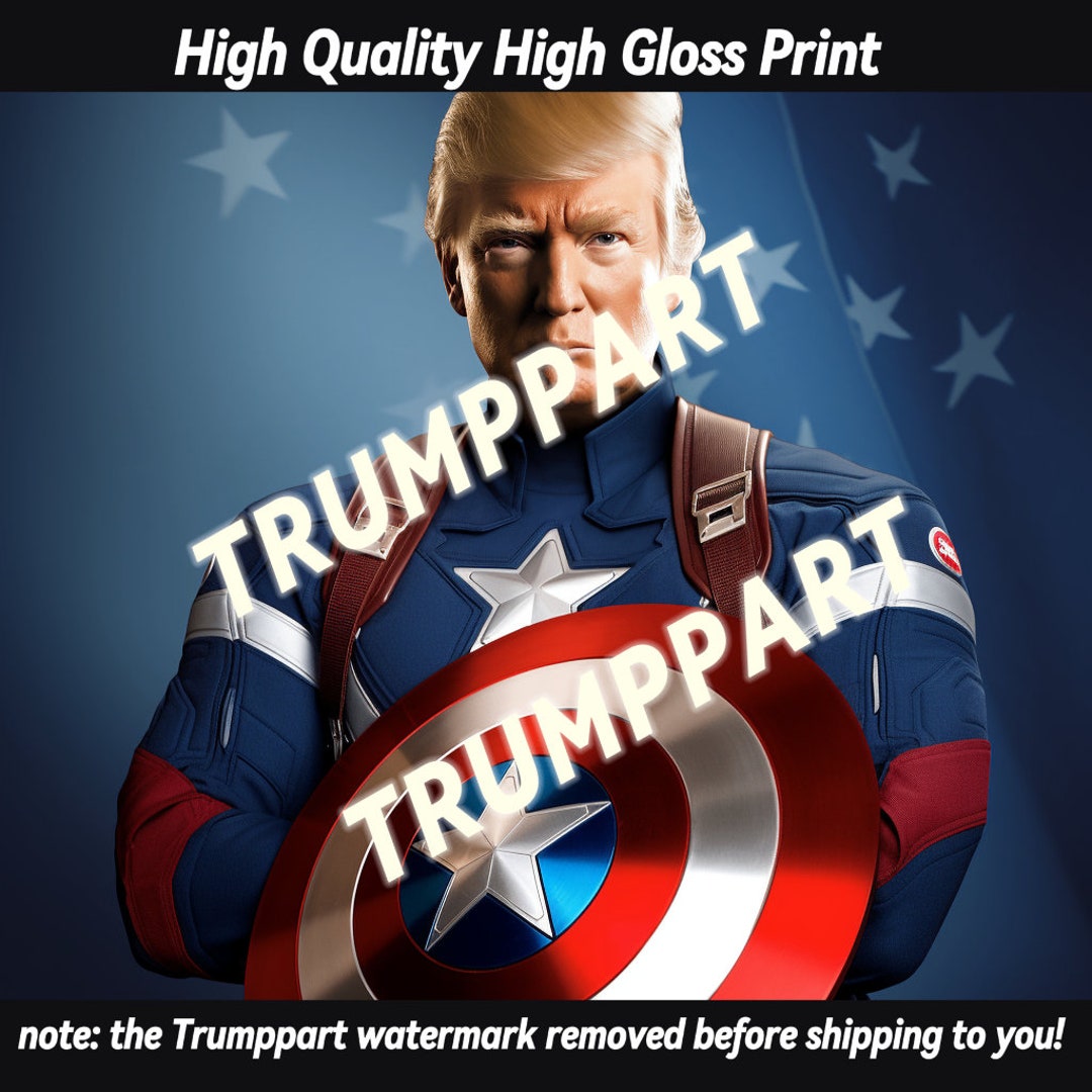 Donald Trump, High-quality Gloss Finish Art, One-of-a-kind for Man-cave ...
