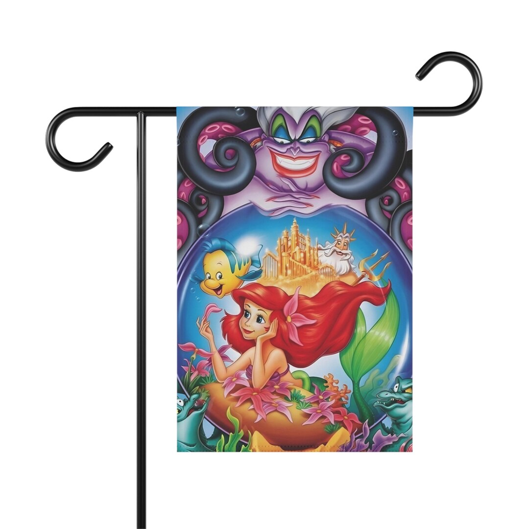 Ariel the Little Mermaid and Ursula Garden & House Banner Flag - Etsy