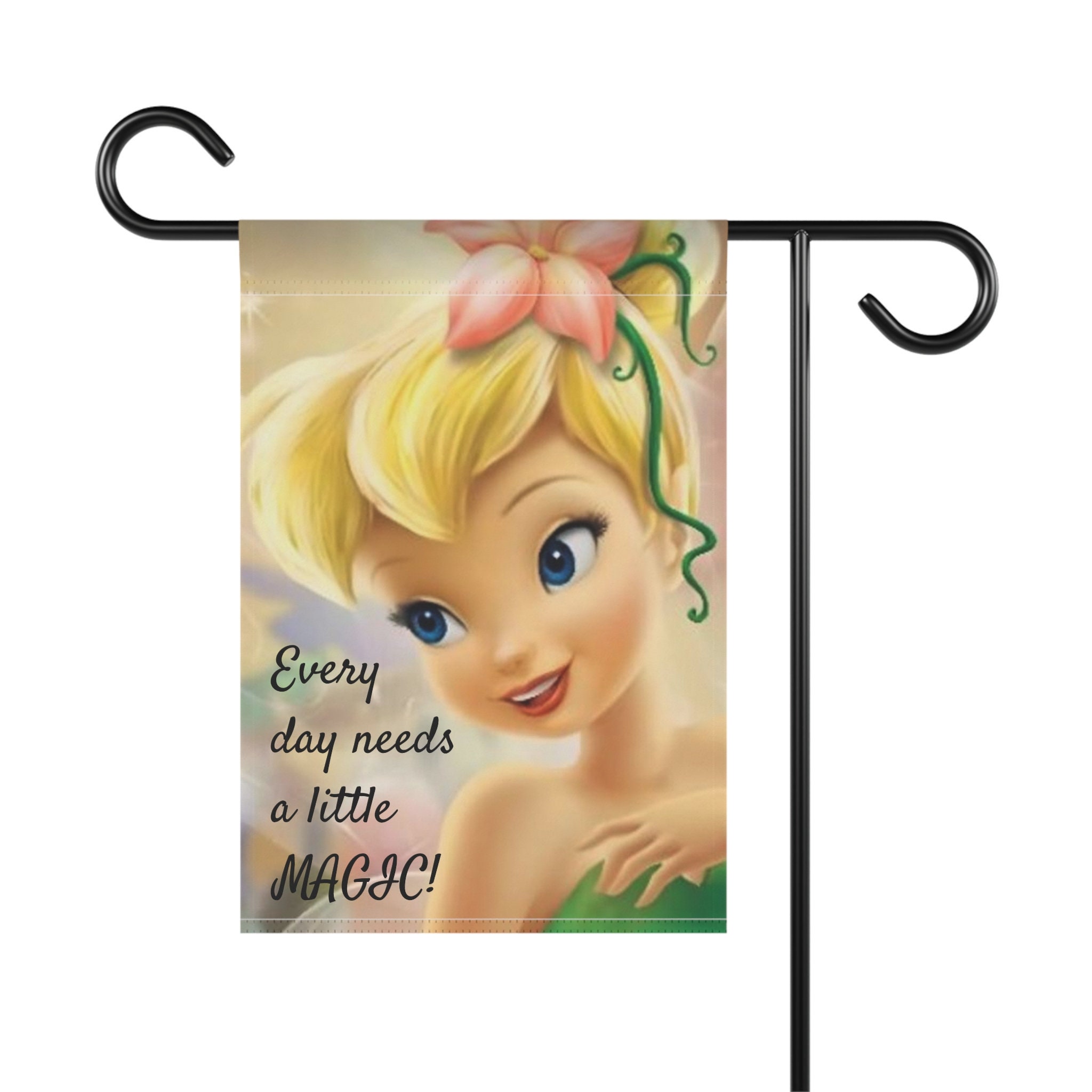 Tinker Bell, Disney Tinker Bell Personalized Garden or Home Flag Banner ...