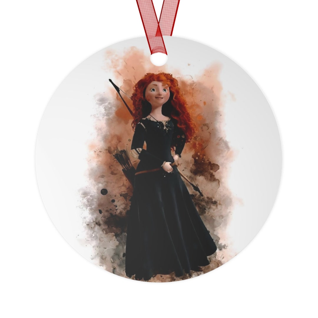 Merida Disney Princess From the Movie Brave Metal Christmas Ornament - Etsy