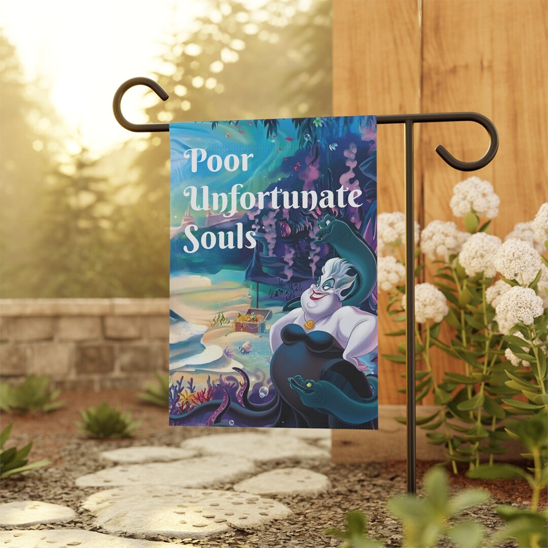 Disney's Ursula " Poor Unfortunate Souls" Garden & House Banner Flag ...