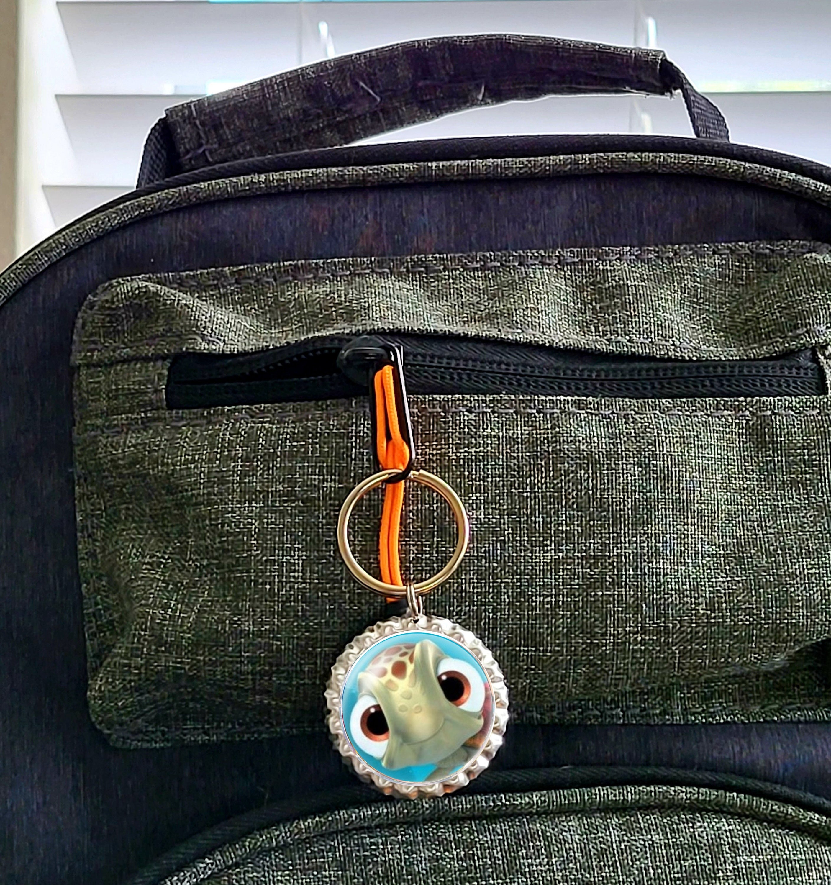 Squirt. From Disney's Finding Nemo. Bottlecap Keychain, Keyring, Bag ...