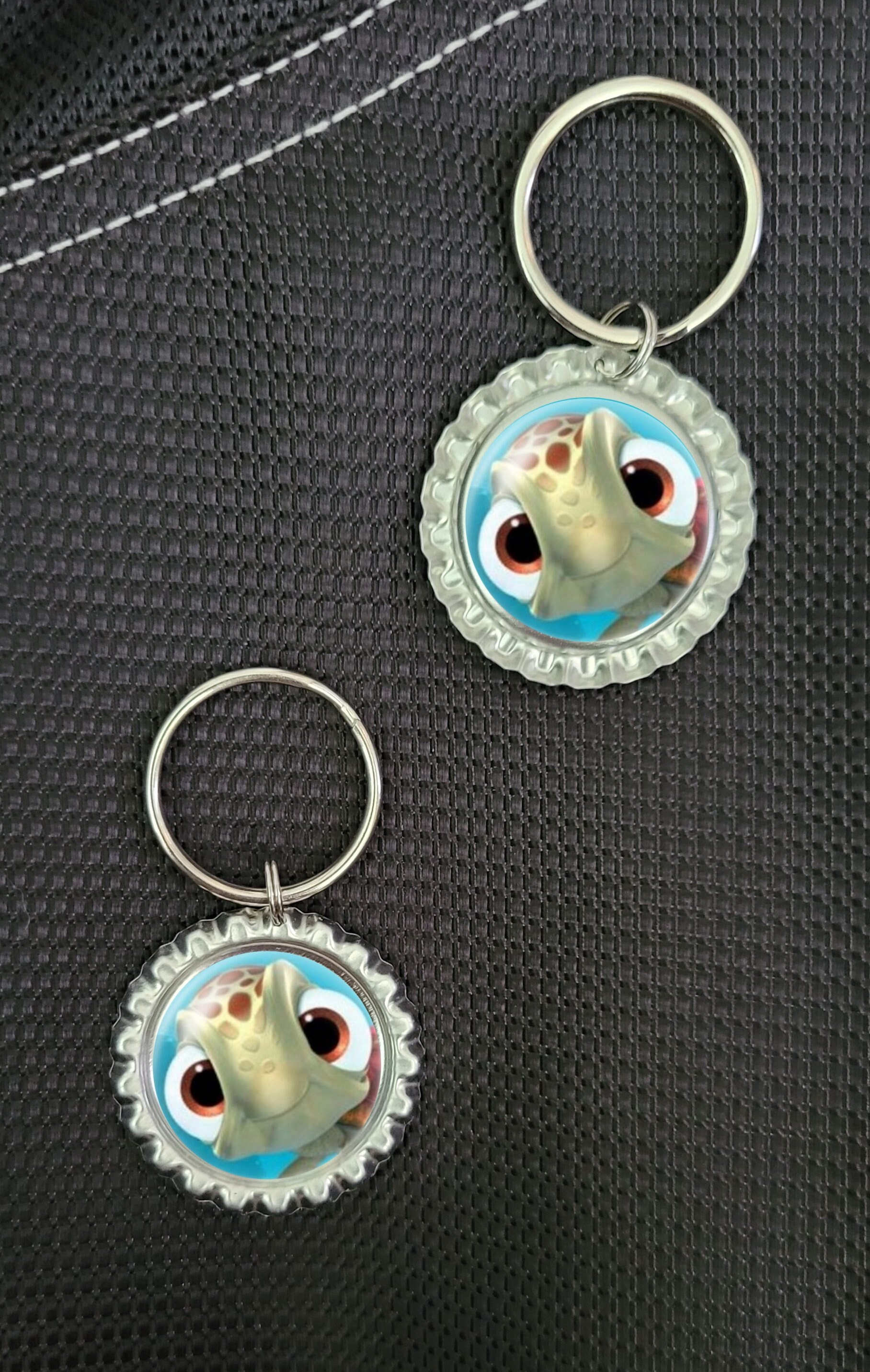 Squirt. From Disney's Finding Nemo. Bottlecap Keychain, Keyring, Bag ...