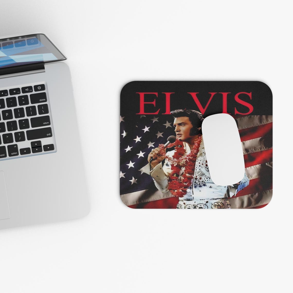 Elvis Singing in Hawaii With the American Flag in the Background Mouse ...