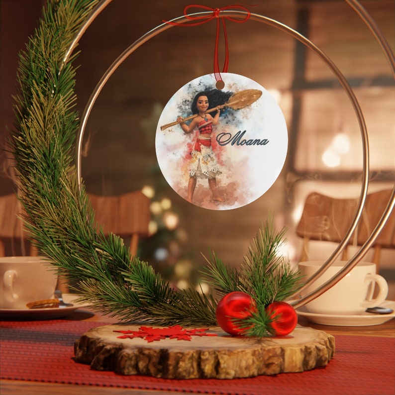 Moana Christmas Ornament From Disney Movie Moana Christmas Metal ...