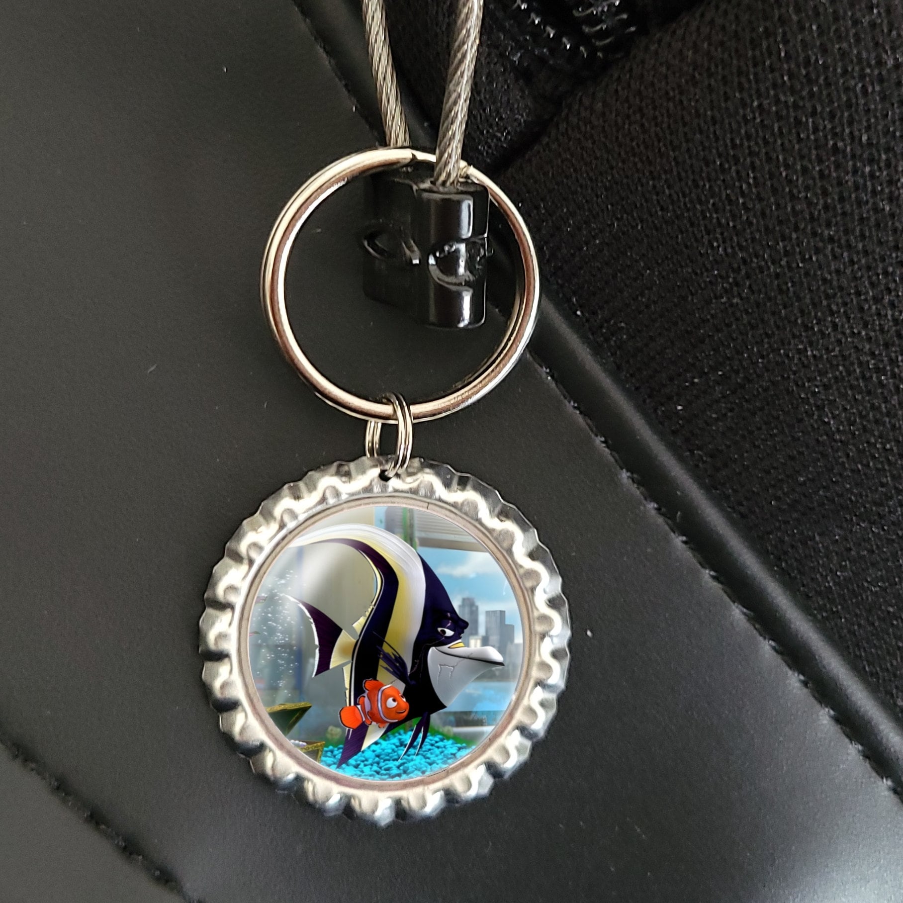 Nemo and Gill From Disney's Movie Finding Nemo Bottlecap Keychain ...