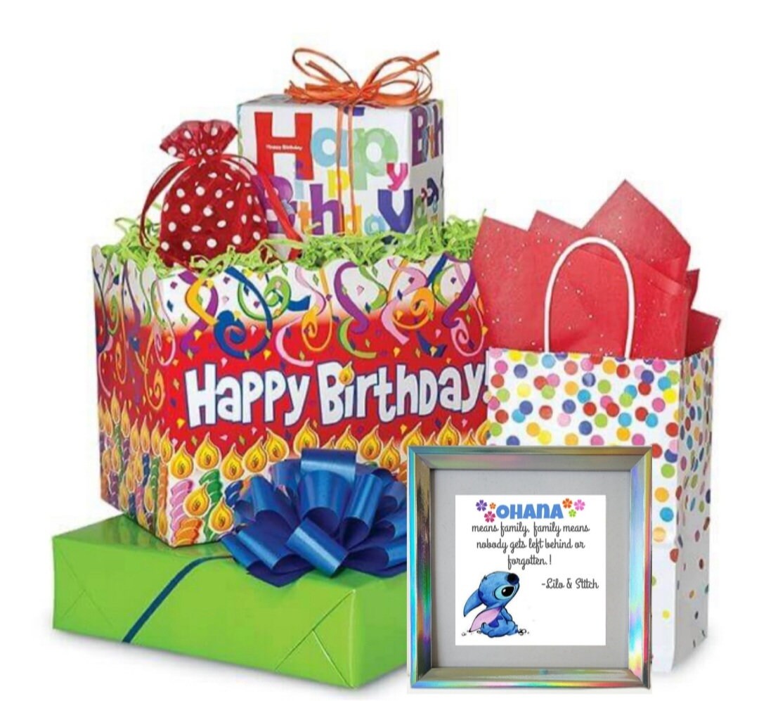 Disney's Stich Ohana 2 in 1 Images Mini Iridescent Frame. Perfect for ...