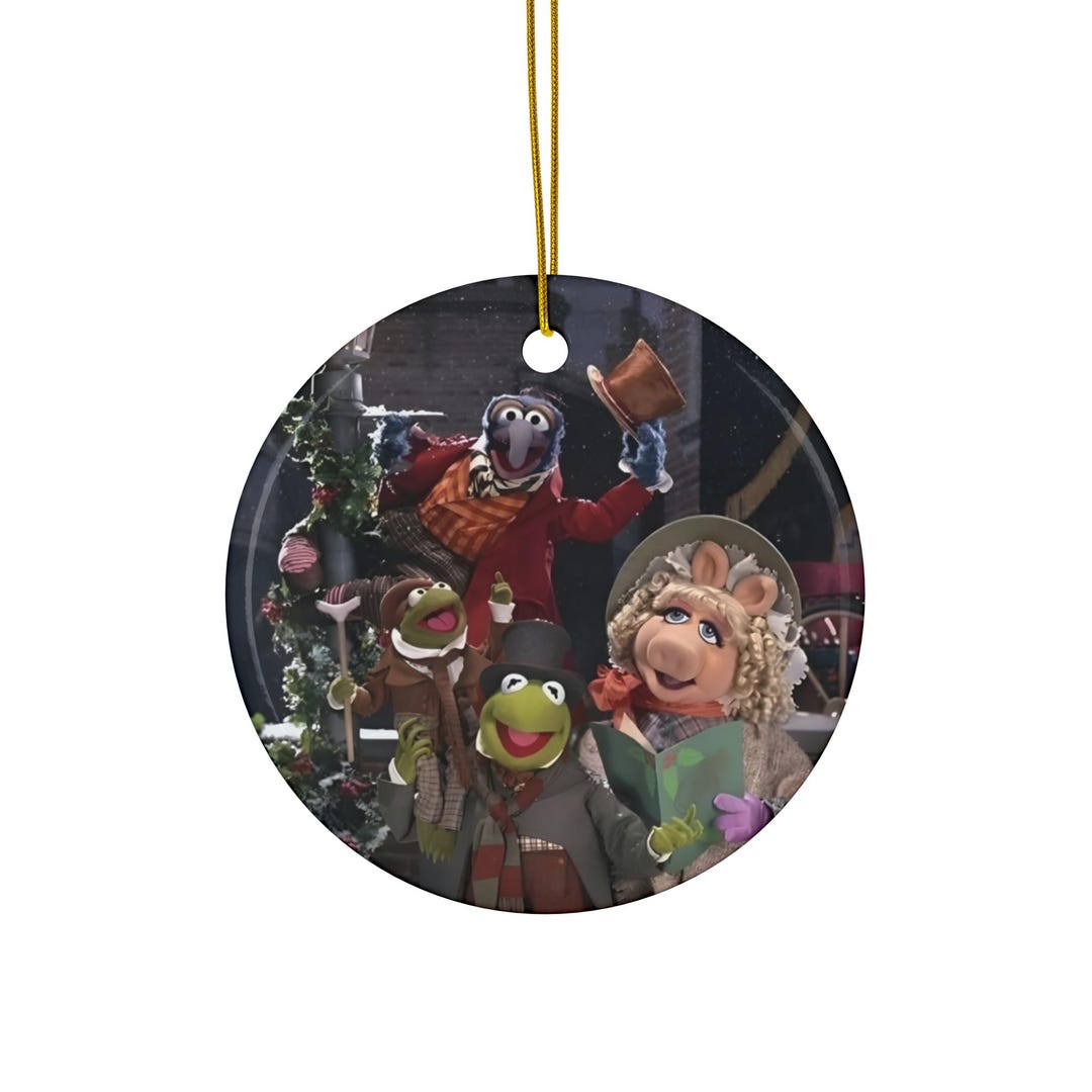 Muppet Christmas Carol Ceramic Ornament | Round Holiday Ornament - Etsy