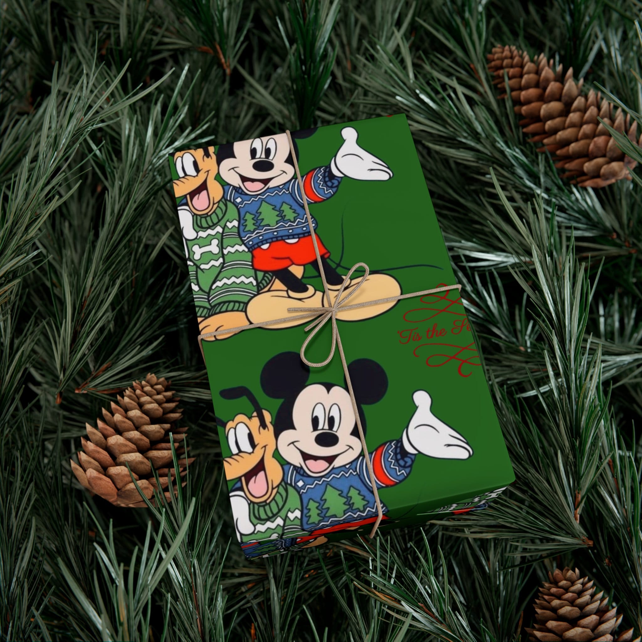 Wrapping Paper, Disney Gift Wrap Featuring Mickey Mouse and His Beloved ...