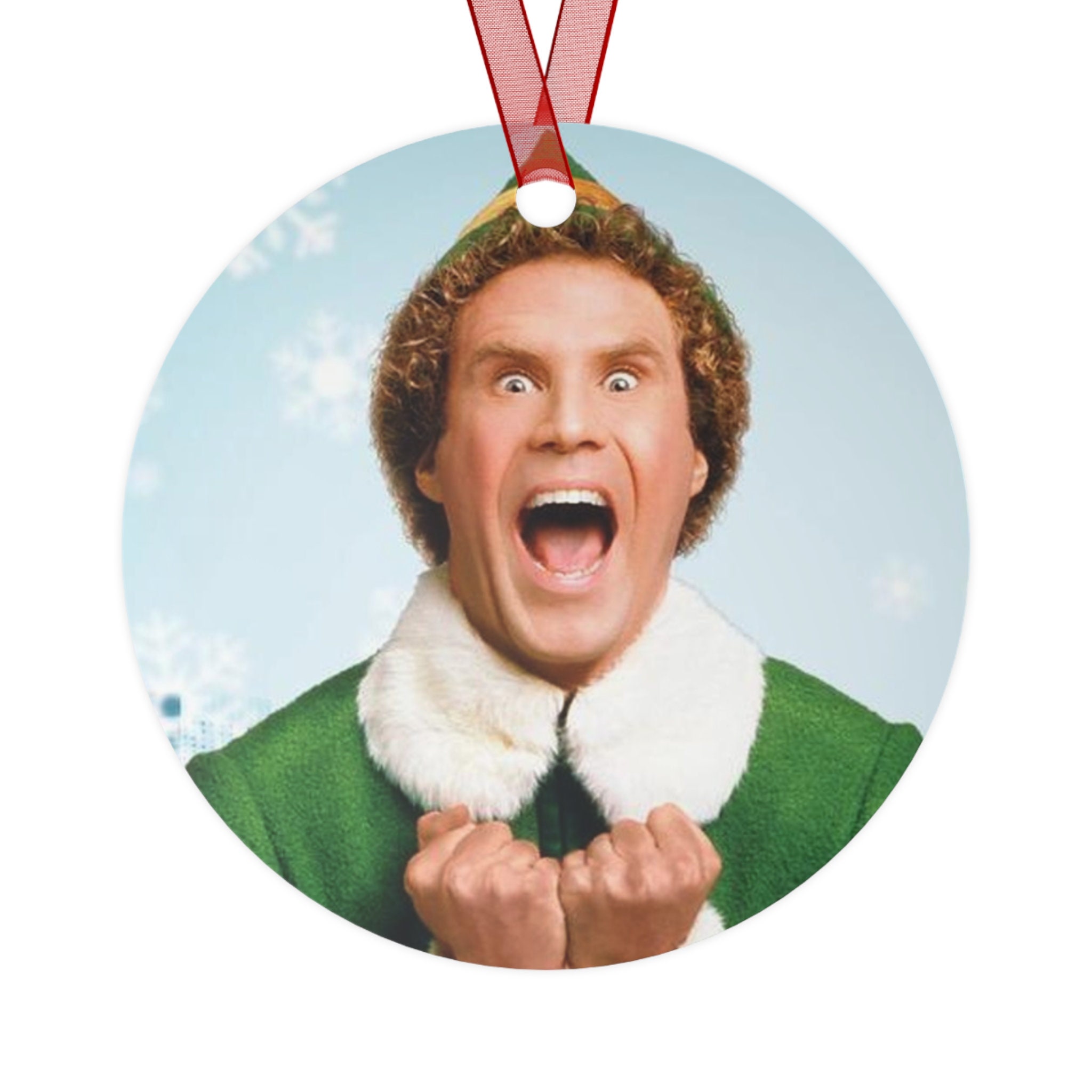 ELF buddy the Elf From the Movie Elf Christmas Metal Ornaments - Etsy