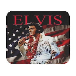 Elvis Singing in Hawaii With the American Flag in the Background Mouse ...