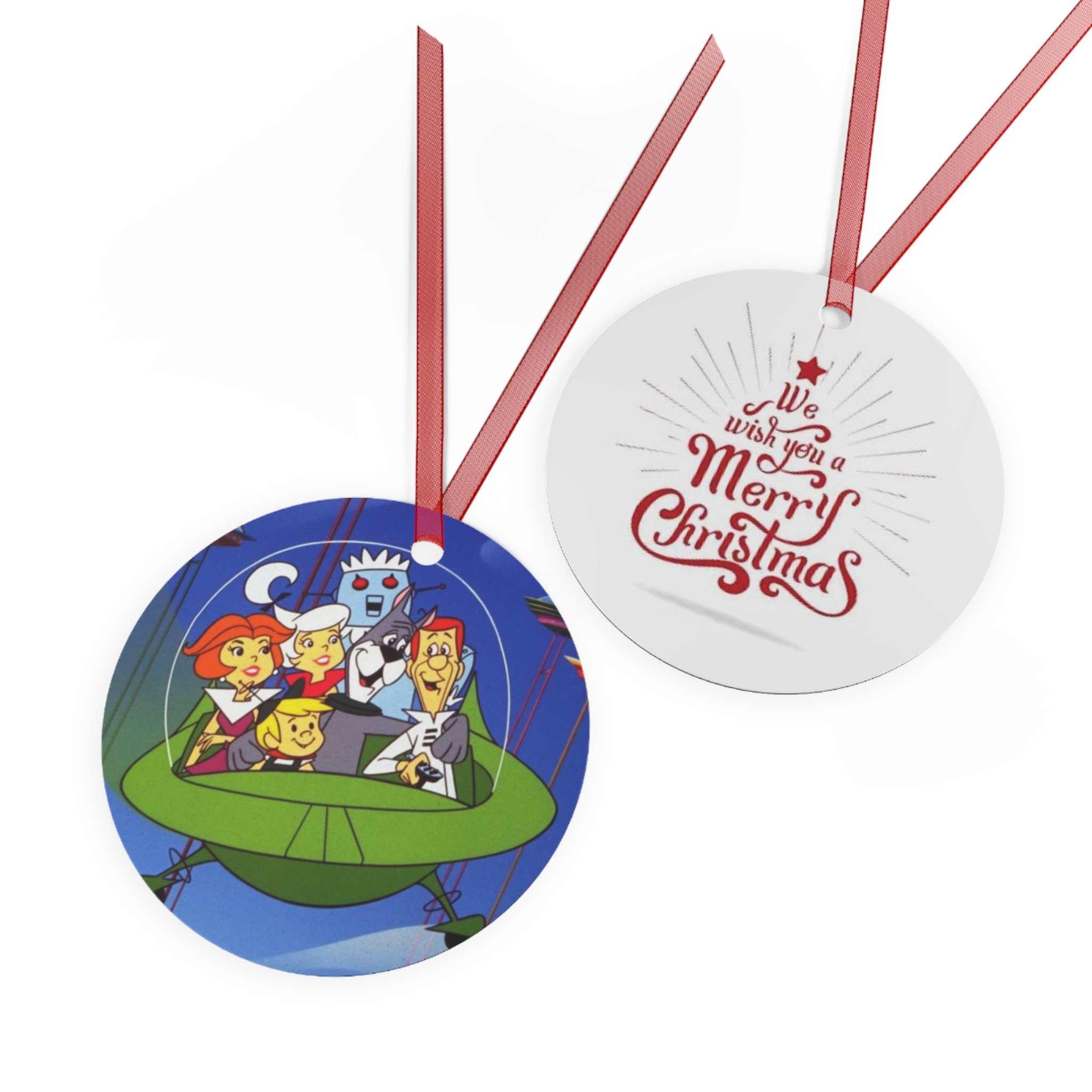 The Jetson's Christmas Metal Ornament. - Etsy