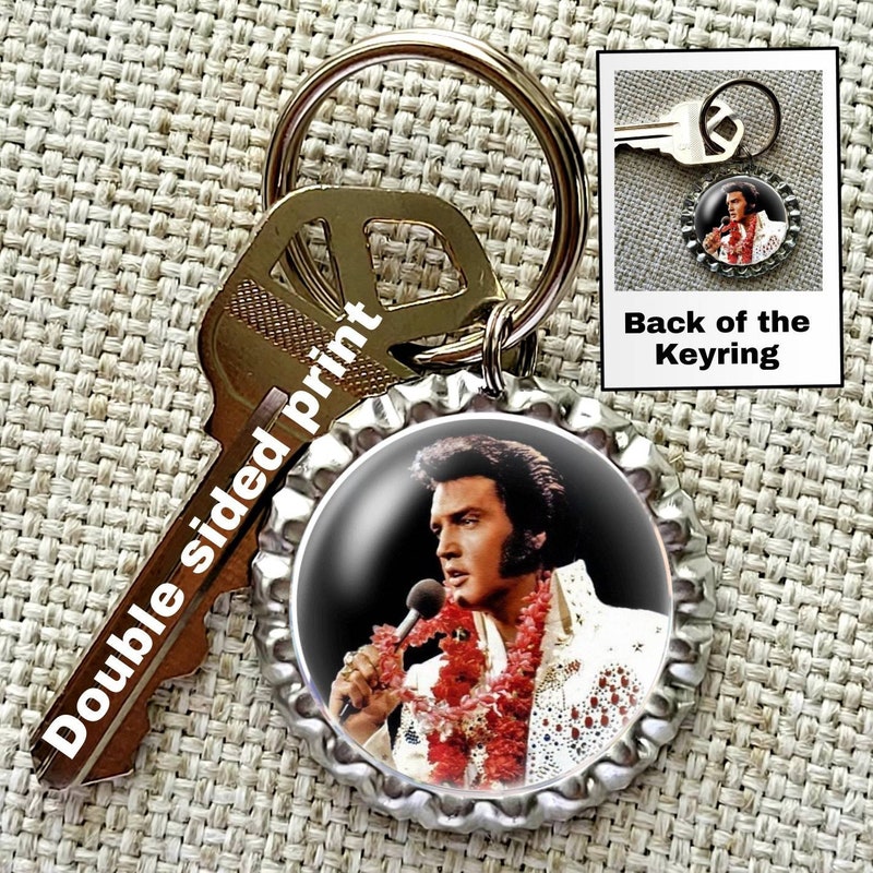 Elvis Presley Keyrings - Etsy