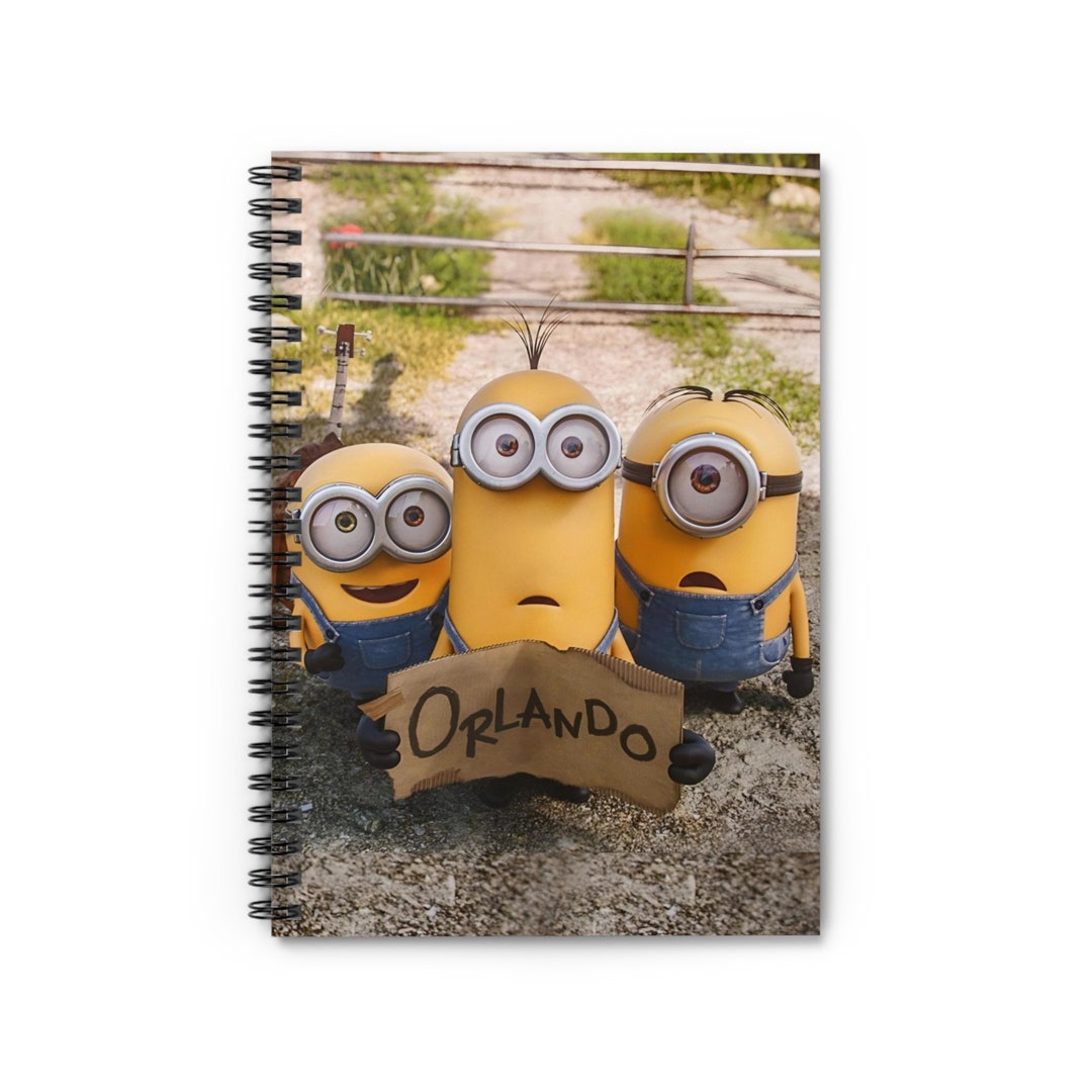 Minions Going to Orlando Scene Spiral Notebook - Ruled Line - Etsy