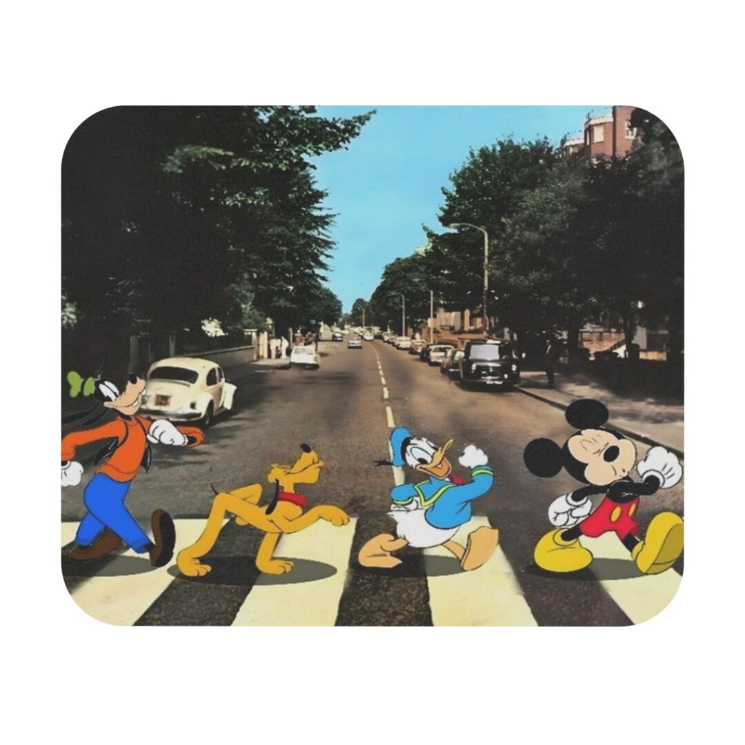 Disney Mickey Mouse, Goofy, Donald Duck and Pluto Walking or Crossing ...
