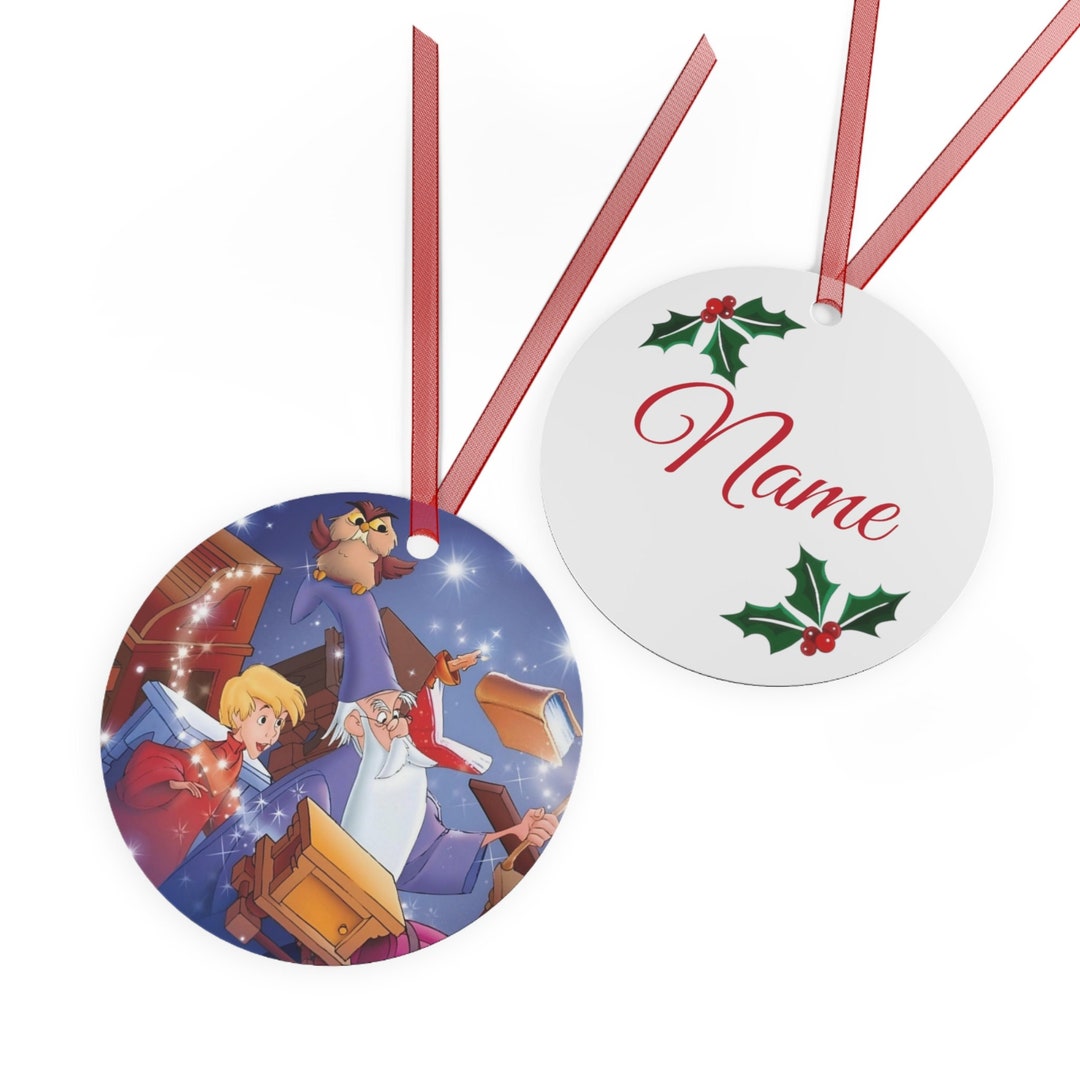 Buy Personalized Sword in the Stone Christmas Ornament, Merlin & Arthur ...