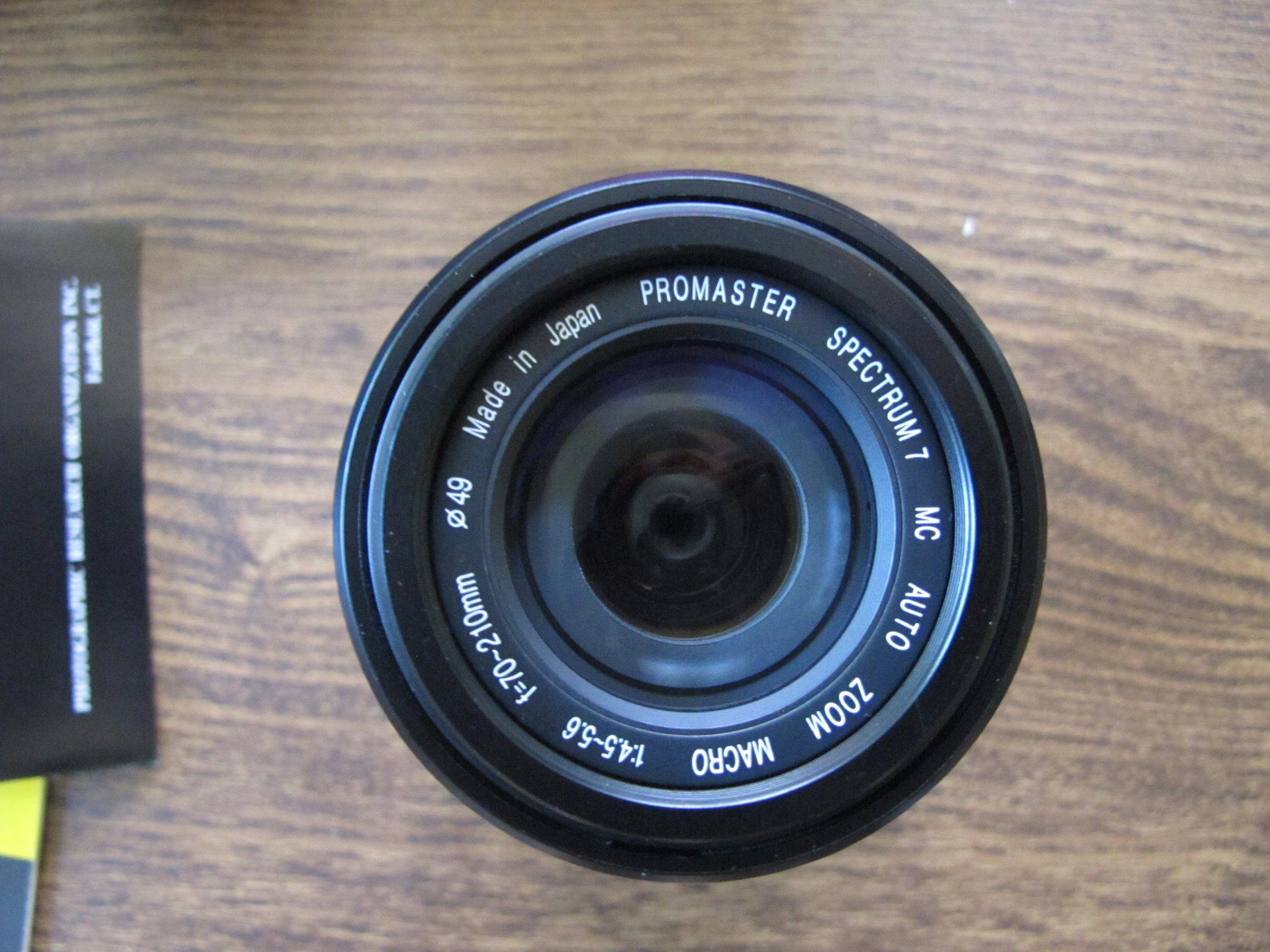 Promaster Spectrum 7 70-210mm F/4.5-5.6 Zoom Lens for Nikon New in Box ...