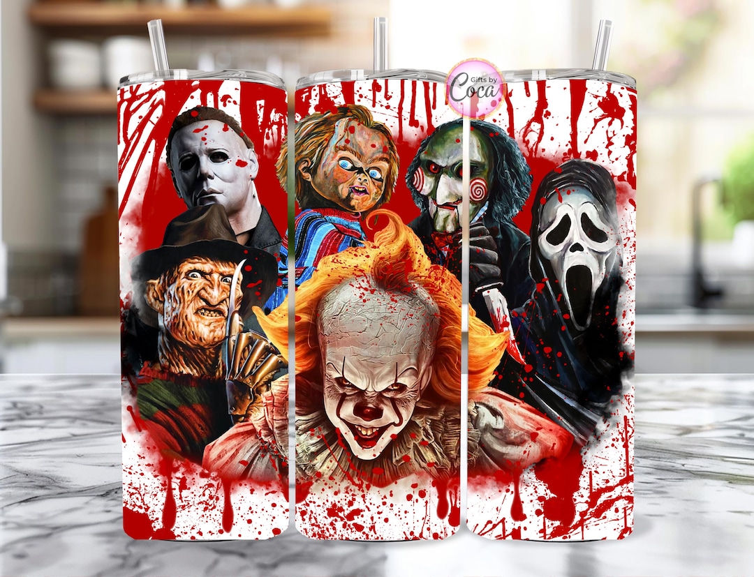 Horror Cup, Scary Movies Cup , Personalized Horror Cup, Double Wall ...
