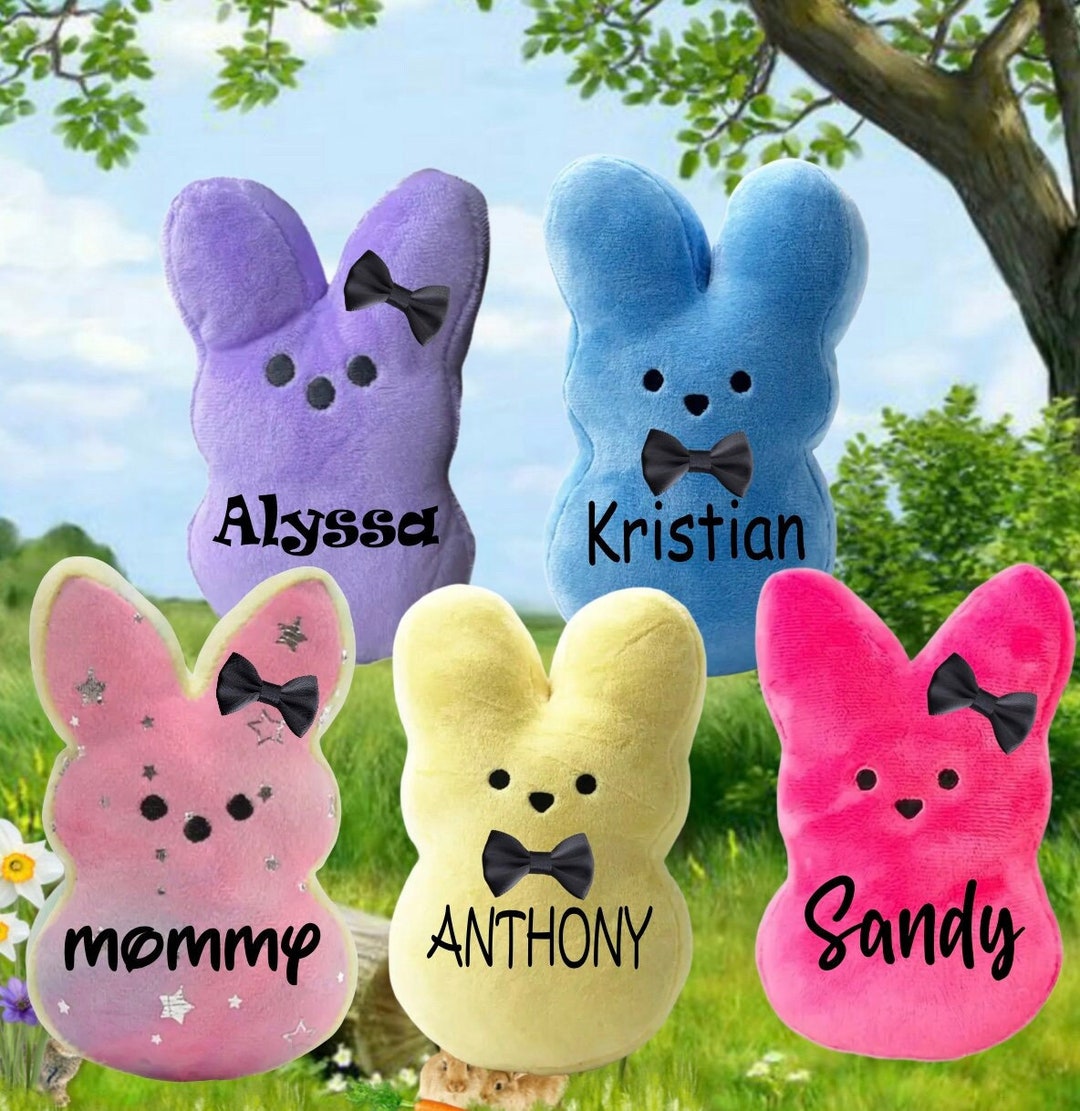 Peeps, Personalized Peeps, Easter Bunny, Bunnies With Names, Easter ...