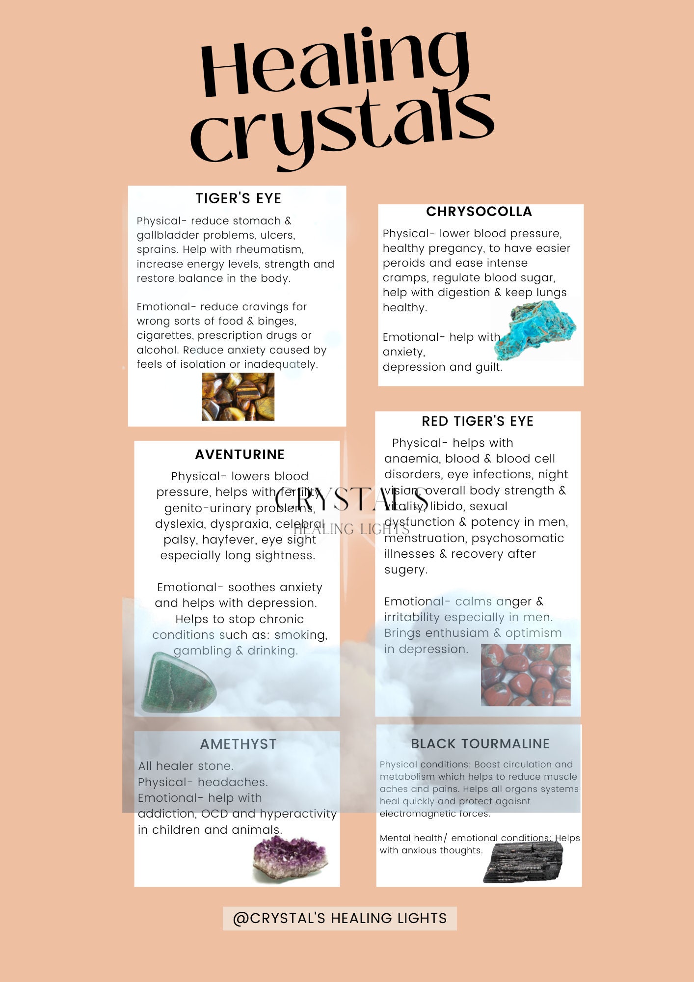 Healing Crystal Guide, Crystals & Their Meanings, Crystals for ...