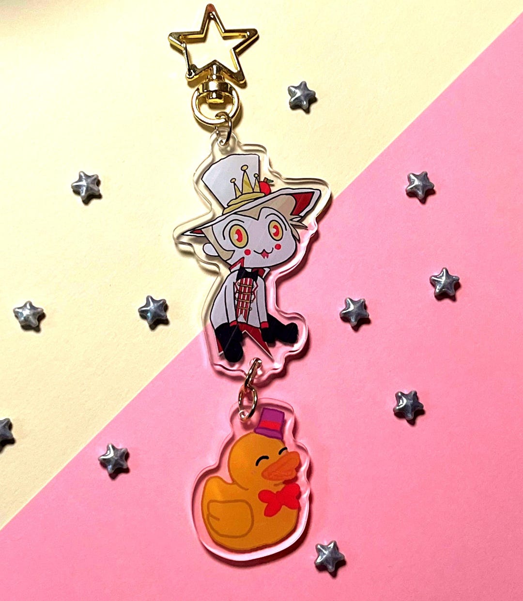 STORE CLOSING!! Hazbin Hotel Lucifer Duck Connections Double Acrylic ...