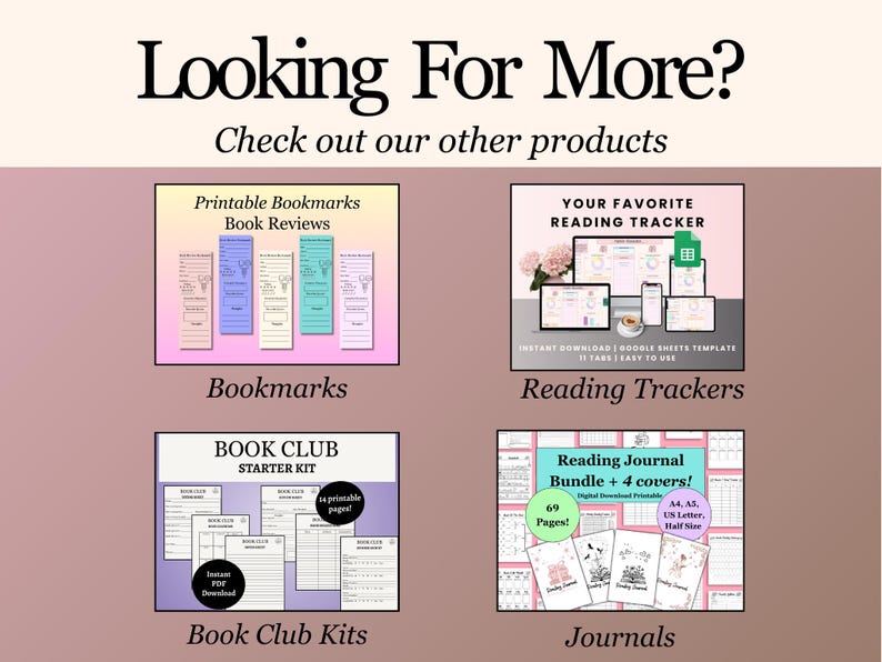 Ultimate Book Reading Tracker: Google Sheets Library Organizer (digital ...