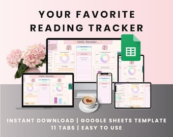 Ultimate Book Reading Tracker: Google Sheets Library Organizer (digital ...