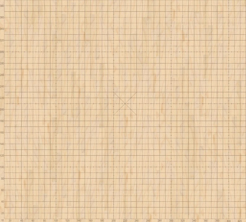 Lightburn Laser Grid Set for Xtool D1 | 432mm X 406mm | 17" X 16 ...