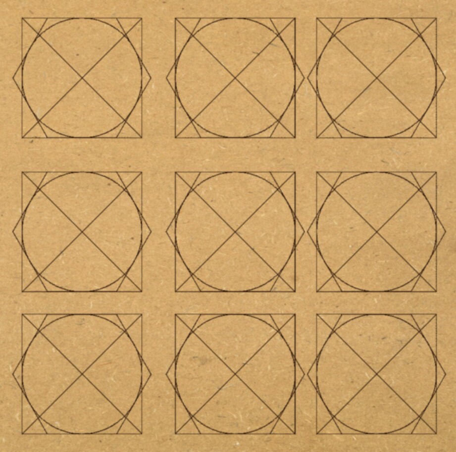 Lightburn Coaster Template Set | Circle Coasters | Square Coasters ...