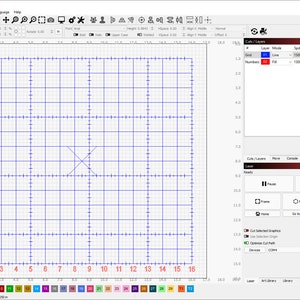 Lightburn Laser Grid Set for Xtool D1 | 432mm X 406mm | 17" X 16 ...