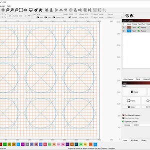 Lightburn Coaster Template Set | Circle Coasters | Square Coasters ...