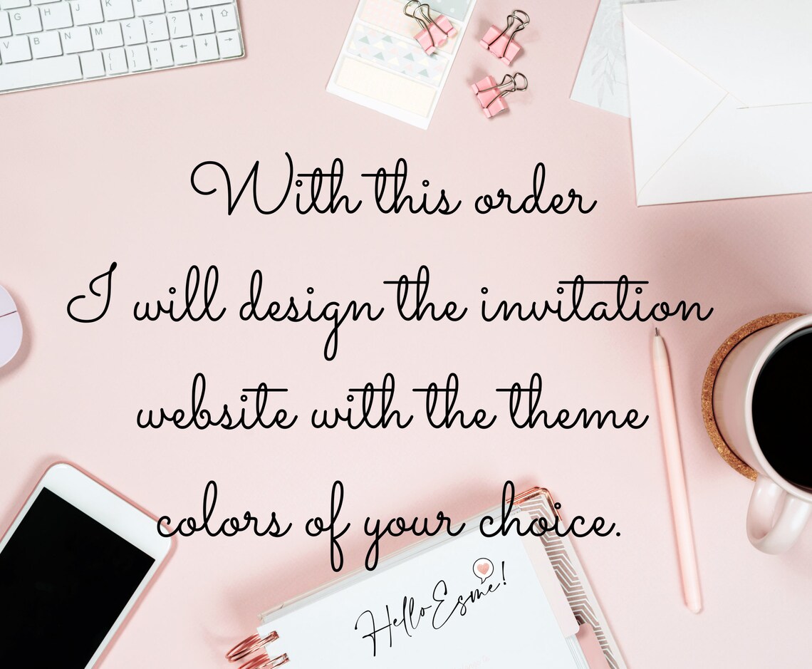 Custom Quinceanera Invitation Rsvp Website, Choose You Own Theme Colors ...