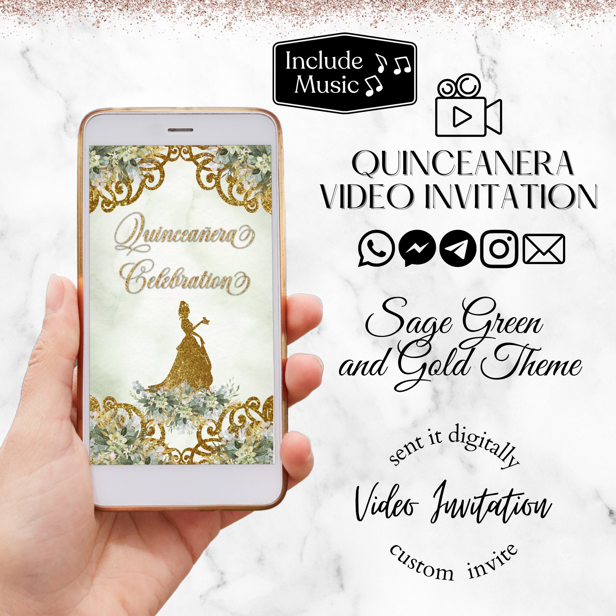 Princess and the Frog Invitation, Sweet 16 Invitation, Quince ...