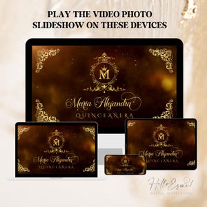 Photo Slideshow Quinceanera, Digital Photo Slideshow, Custom Video ...