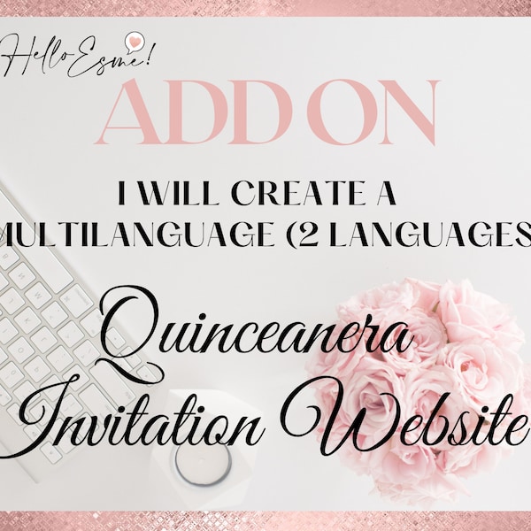 Quinceanera Invitations English - Etsy