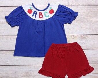 Red School Shorts - Etsy