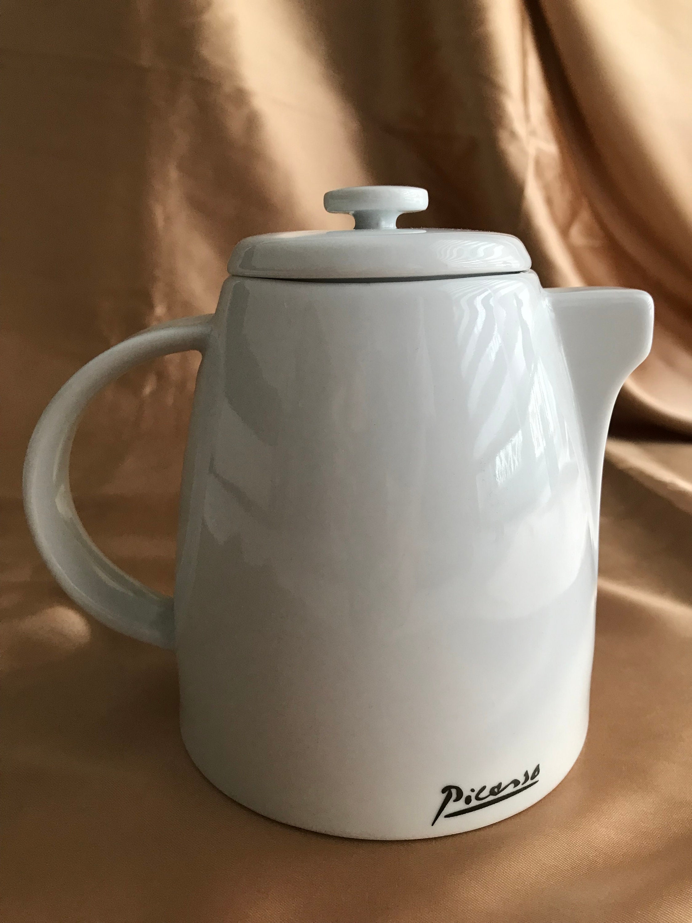 Teapot, Porcelain Picasso Pattern Manifactured MMI by Tognana, Ceramic ...