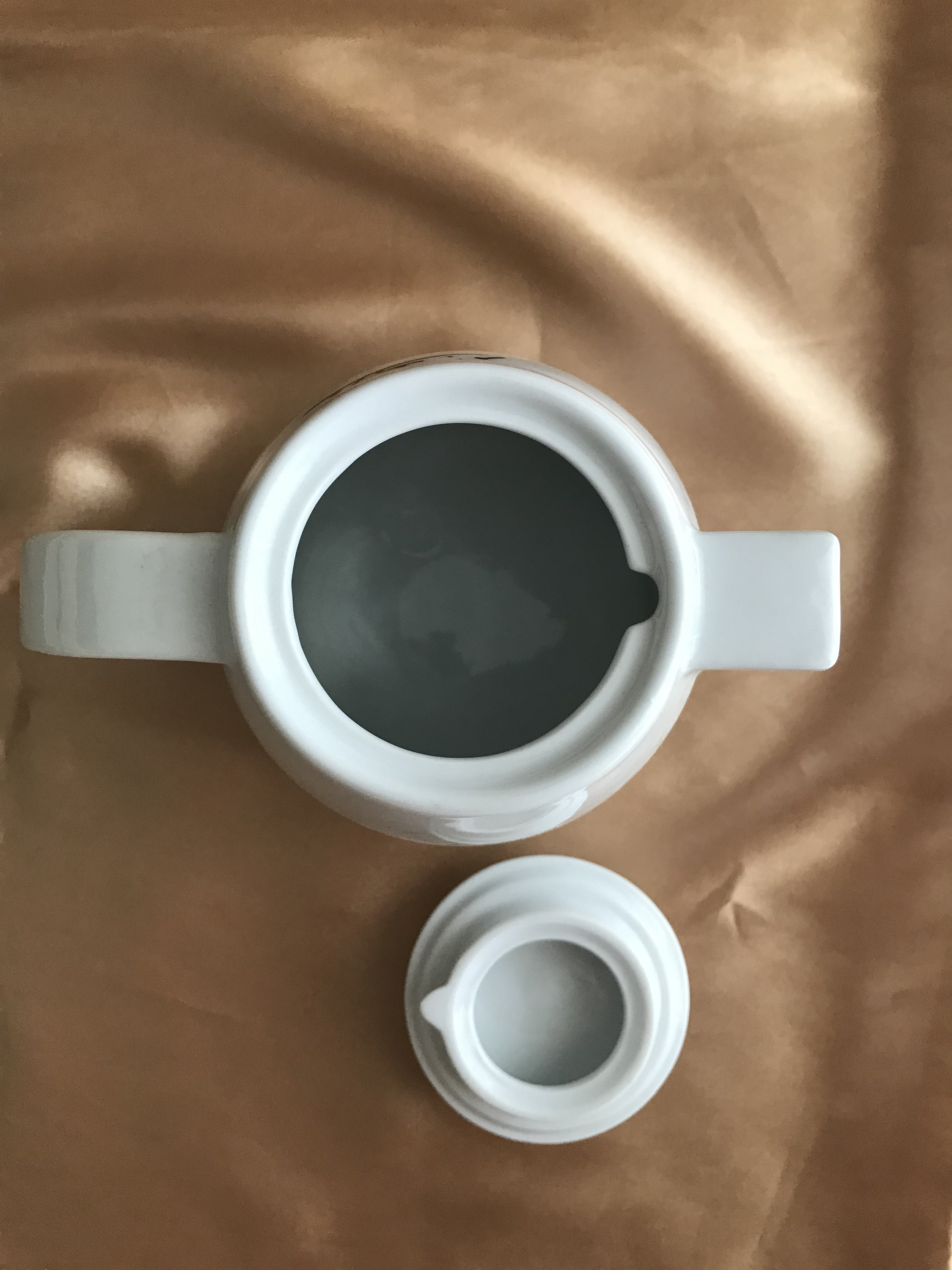 Teapot, Porcelain Picasso Pattern Manifactured MMI by Tognana, Ceramic ...