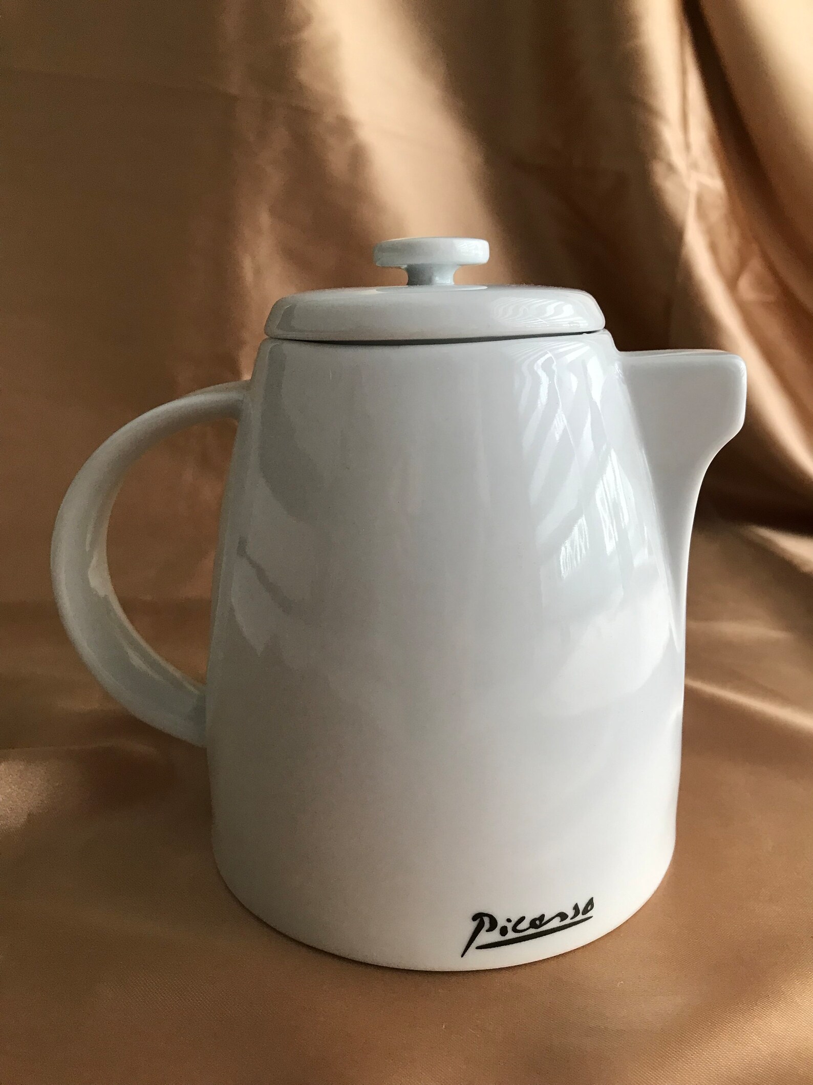 Teapot, Porcelain Picasso Pattern Manifactured MMI by Tognana, Ceramic ...